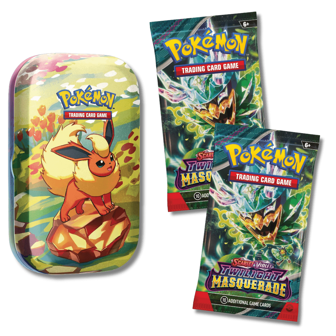 Pokemon TCG: Prismatic Evolutions Mini Tin + 2x Twilight Masquerade ...